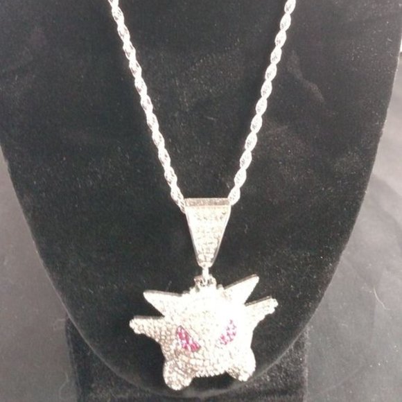 Pokemon | Jewelry | Silver Pokemon Gengar Pendant Hip Hop Necklace ...